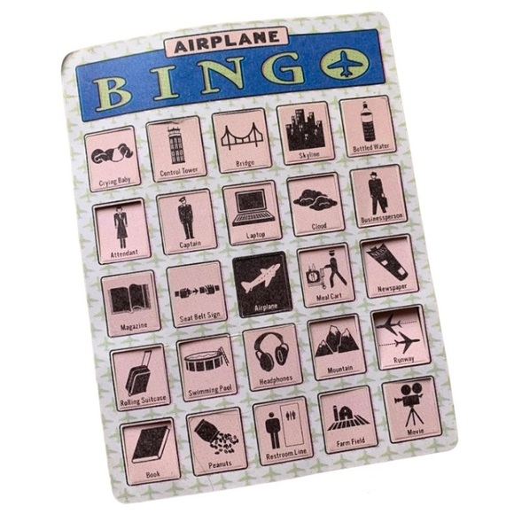 Games | 2 Airplane Bingo Cards | Poshmark
